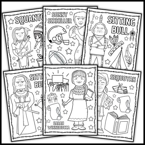 Native American Heritage Month Coloring Pages Famous Leaders Coloring