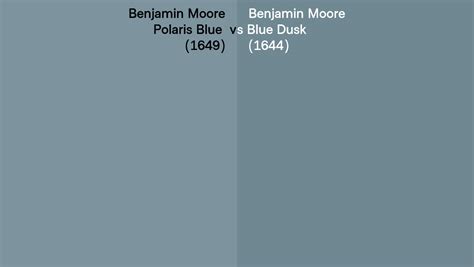 Benjamin Moore Polaris Blue Vs Blue Dusk Side By Side Comparison