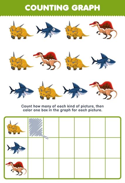 Jogo de educação para crianças contar quantos desenhos animados fofos