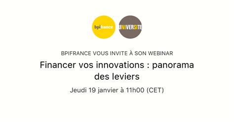 Financer Vos Innovations Panorama Des Leviers Bpifrance