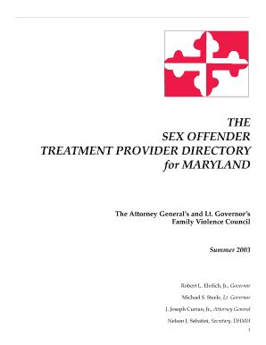 Fillable Online Msa Md Sex Offender Treatment Maryland Form Fax Email