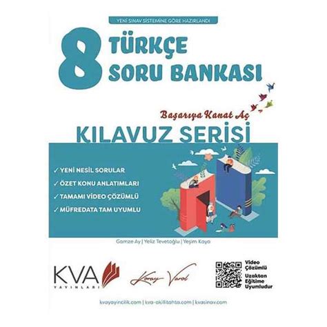 Koray Varol 8 Sınıf Kılavuz Serisi Türkçe Soru Bankası Nezih