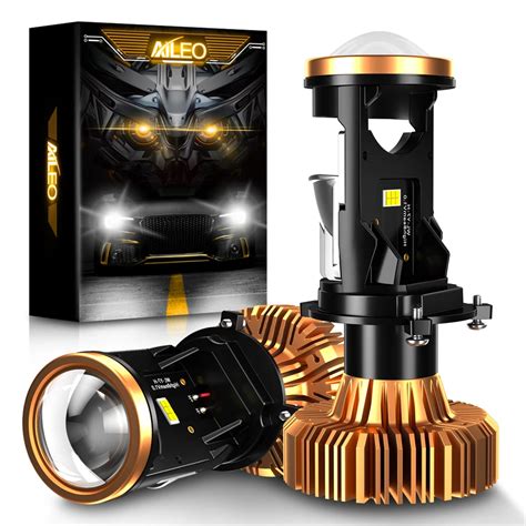 AILEO H4 9003 HB2 Led Headlight Bulbs Canbus 20000LM With Mini