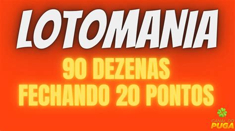 Planilha Lotomania 90 Dezenas Fechando 20 Pontos Em Grupos CANAL DO