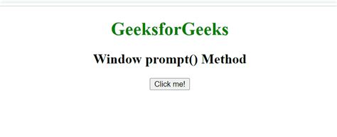 Difference Between Alert Box And Prompt Box In JavaScript GeeksforGeeks