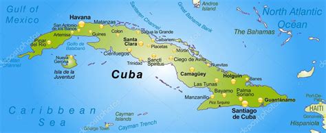 Mapa De Cuba Vector De Stock Artalis 40919225