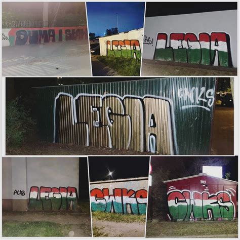 Nowe Legijne Graffiti CWKS Legia 360 Legionisci