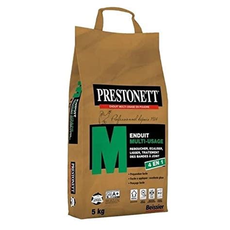 PRESTONETT M Sac De 5 KG Enduit Multi Usage En Poudre Blanc Usage