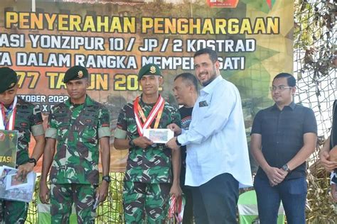 Peringati Hut Ke Tni Yonzipur Kostrad Gelar Baksos Dan Beri