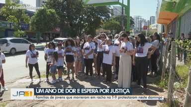 JA 1ª Edição Famílias de jovens mortos após racha pedem punição aos