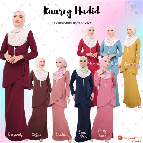 Kurung Hadidbaju Kurung Moden Eksklusif Bridesmaids Sedondon Plain