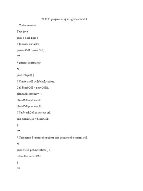 cs 1103 programming assignment unit 3 pdf pointer computer programming computing