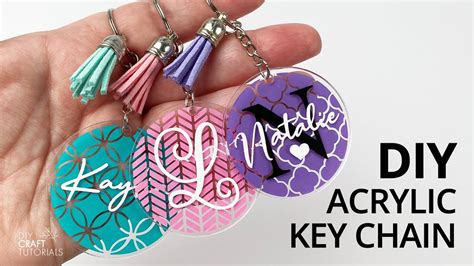 ACRYLIC KEYCHAIN TUTORIAL DIY Vinyl On Acrylic Keychains DIY Craft