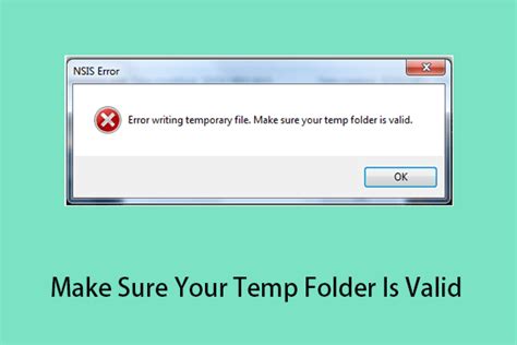 7 ways to fix make sure your temp folder is valid minitool