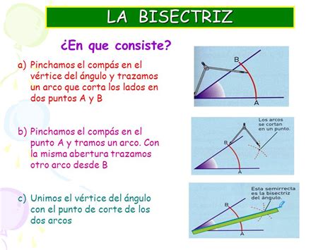 Quinto de la Campiña LA MEDIATRIZ Y LA BISECTRIZ