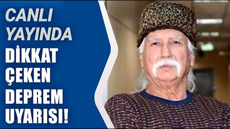 Hatay Depremine Dikkat Çekmişti Prof Dr Şener Üşümezsoy Canlı