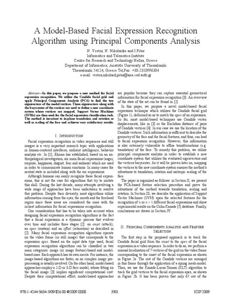a model based facial expression recognition pdf eigenvalues and eigenvectors support