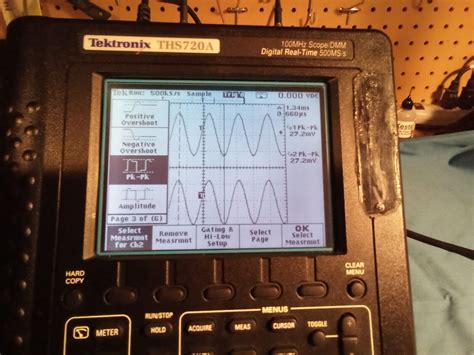 Tektronix THS720A 2 Channel 100MHz 500MS S Digital Oscilloscope DMM