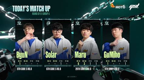 2023 GSL Season 2 Ro 8 Группа A Maru GuMiho ByuN Solar YouTube