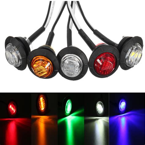 Đèn Led Tròn Tròn Cỡ Nhỏ 12V 24V Nút Đánh Dấu Bên Cạnh Đèn Kim Loại