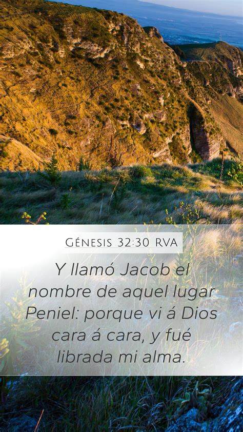 Génesis 32 30 RVA Mobile Phone Wallpaper Y llamó Jacob el nombre de