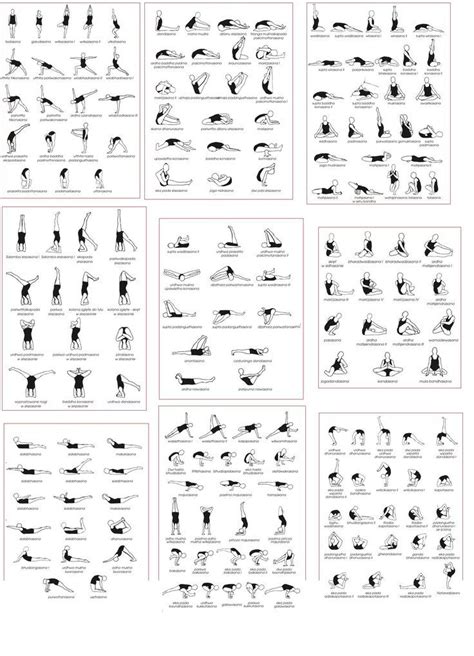 Beginner Chair Yoga Poses Printable Chart