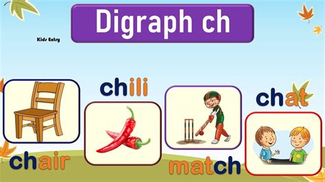 CH Digraph Sound Learn To Read CH Sound Ch Words Phonic Ch Learn
