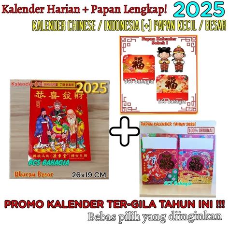 Jual Papan Tatakan Dan Kalender Sobek Harian Hongkong Chinese Ukuran