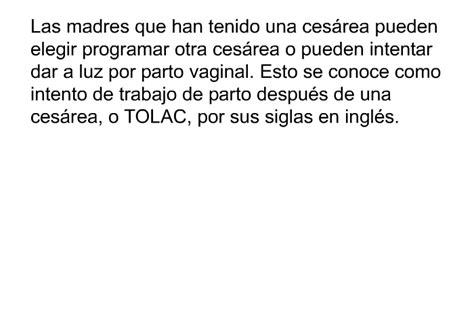 PatEdu Parto vaginal después de un parto por cesárea VBAC
