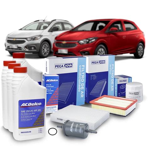 Kit Revisao Troca Oleo Filtros 0w20 Kit Nova Onix 2017 A 2019 No Shoptime