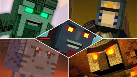 Minecraft Story Mode Season Two All Bosses Endings YouTube
