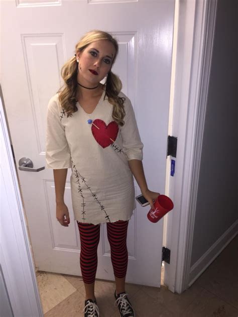 Diy Voodoo Doll Costume I Made For Halloween Dyi Halloween