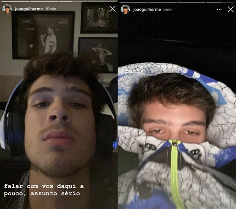Ap S Vazar Nudes Jo O Guilherme Filho De Leonardo Reaparece No
