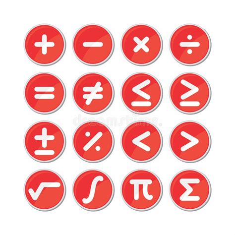 Circle Mathematics Symbol Icon Vector Stock Illustration