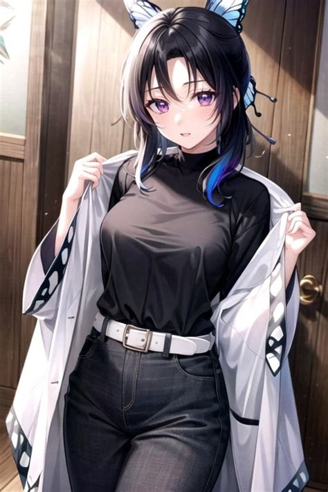 Undressing Kochou Shinobu Demon Slayer Naked Ai Porn