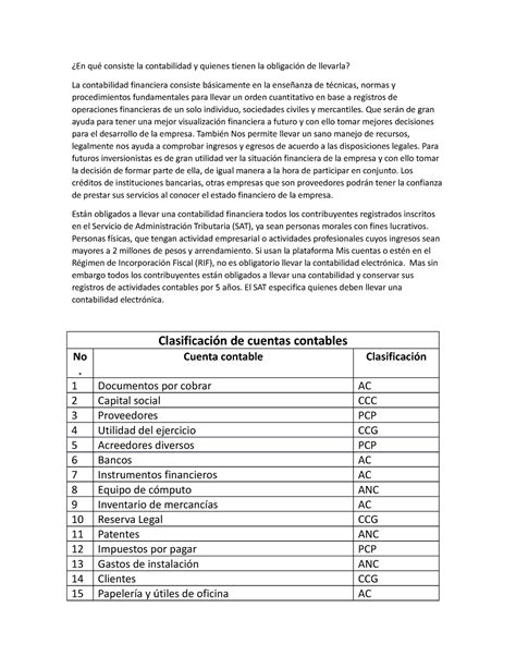 En qué consiste la contabilidad y quienes tienen la obligación de
