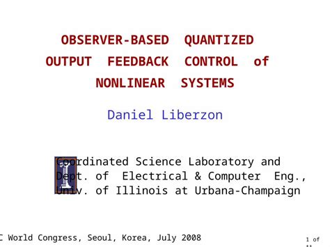ppt observer based quantized output feedback control of nonlinear systems dokumen tips