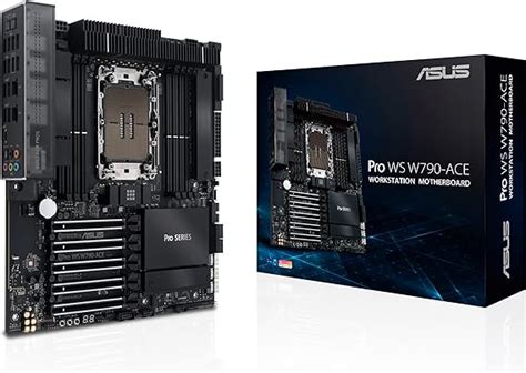 华硕 Pro WS W790 ACE Intel LGA 4677 CEB 主板 5xPCIe 5 0x16 插槽 DDR5 R DIMM