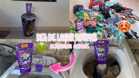 5 DIAS SEM LAVAR ROUPANOJOACUMULOU MUITA ROUPA SUJA