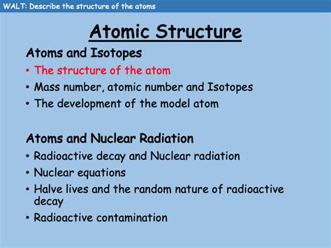 Atomic Structure And Radioactivity Aqa Teaching Resources