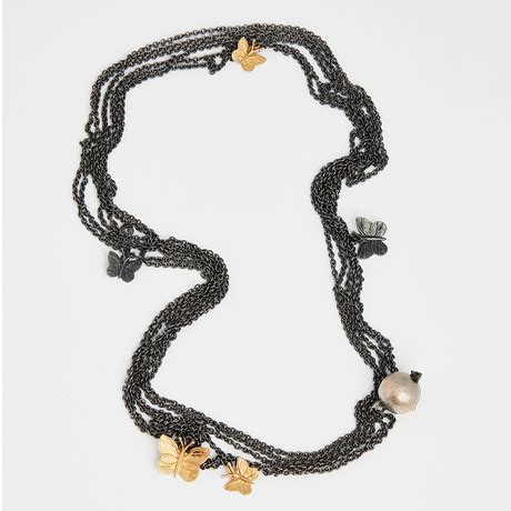 OLE LYNGGAARD Necklace With Charms Clasp In 18K Gold Chains In