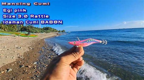 Egi Sampai Dasar Pasti Di Sambar Cumi Babon Mancing Cumi Di