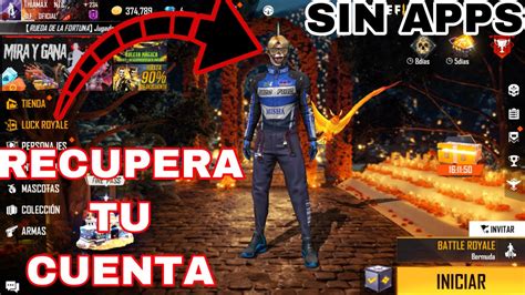 COMO RECUPERAR CUENTA De FREE FIRE 2021 Nuevo Metodo YouTube