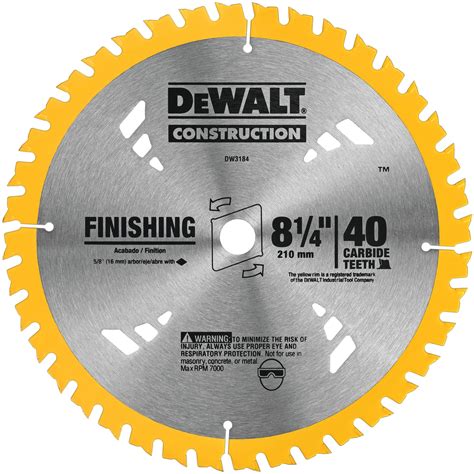 Shop DEWALT 8 25 In Carbide Tipped Blade Portable Table Saw