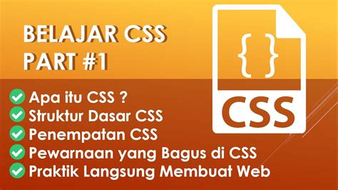 belajar css dasar part 1 pengenalan css dan praktik mendesign halaman web youtube