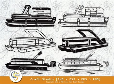 Pontoon Boat Silhouette Lake Boat Svg Boat Svg River Boat Etsy Canada