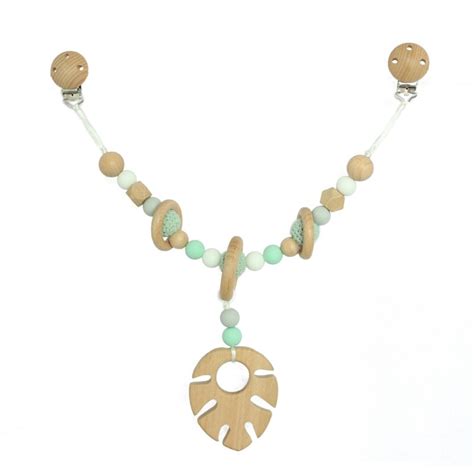 Baby Houten Kinderwagen Ketting Met Clips Mobiele Bed Houder Gym