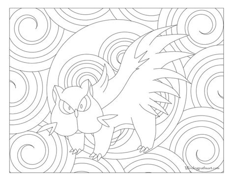 434 Stunky Pokemon Coloring Page Windingpathsart Pokemon