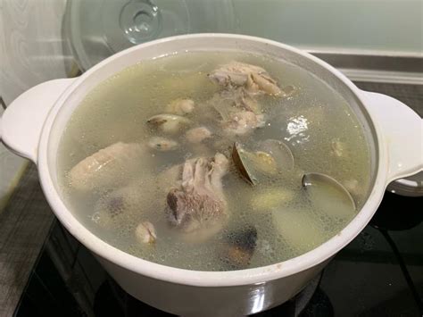 ～零廚藝～蒜頭蛤蠣雞湯 By Shu Chi Laio 愛料理