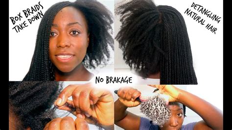 Box Braids Take Down And Wash Detangling Natural Hair How To Safely